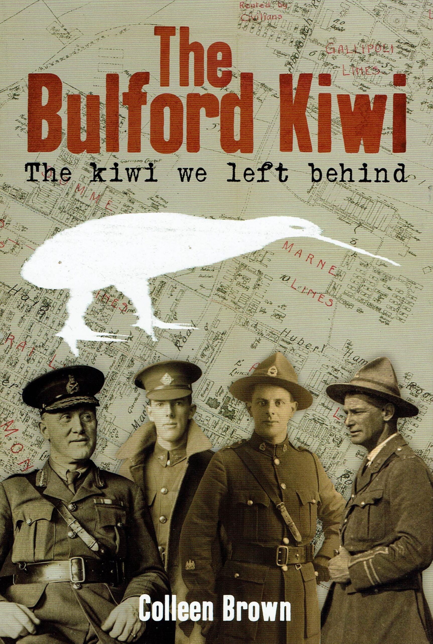 Colleen Brown and her book The Bulford Kiwi. The Kiwi we left behind - NZMS